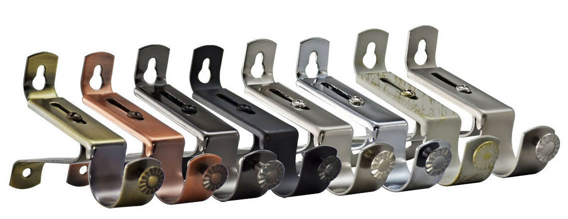 Brackets Collection for 1 1/8 (28mm) – The Drapery King Toronto