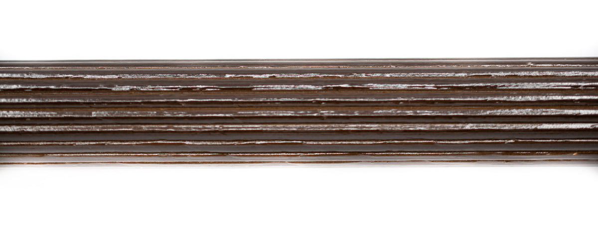 Wood Fluted Poles: 1 3/8" Product Number 501 - 6ft F84 Espresso – The ...