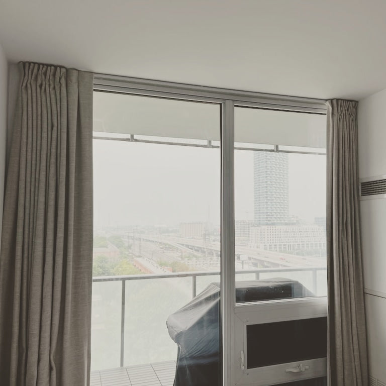 KS Forest White Recessed Curtain Track 118", 140" Long – The Drapery ...