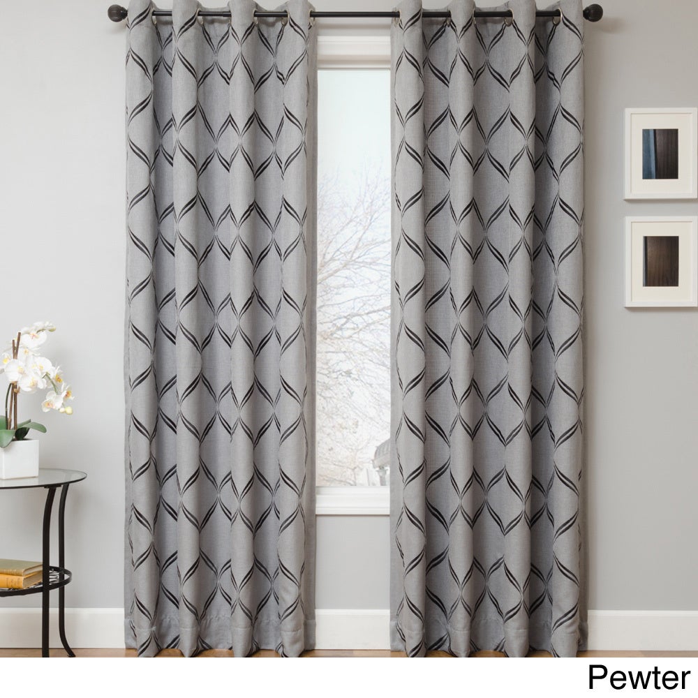 Softline Roxy Grommet Top Curtain Panel by Softline, Pewter – The ...